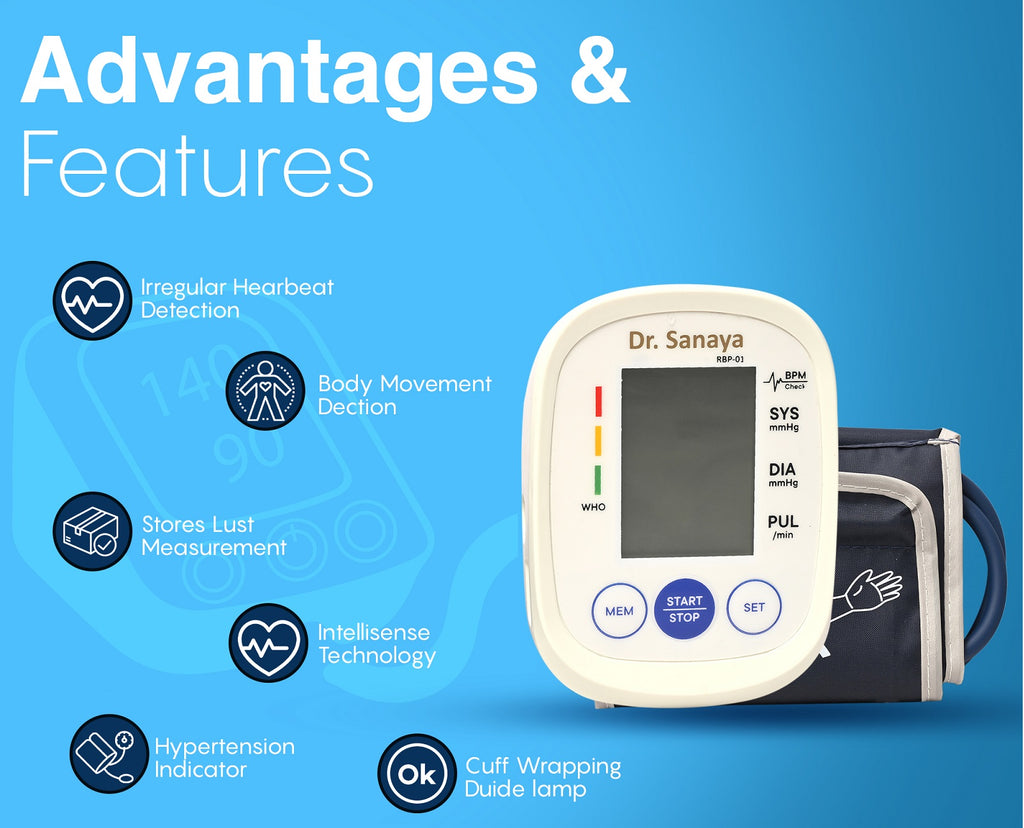 Dr. Sanaya Fully Automatic BP Monitor RBP01 | BP Testing Machine